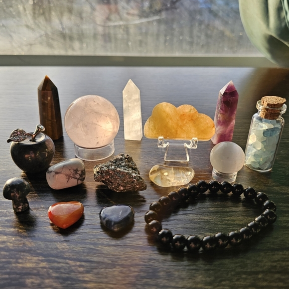 Hand Crafted | Accents | Teacher 5 Pc Crystal Collection Intention ...